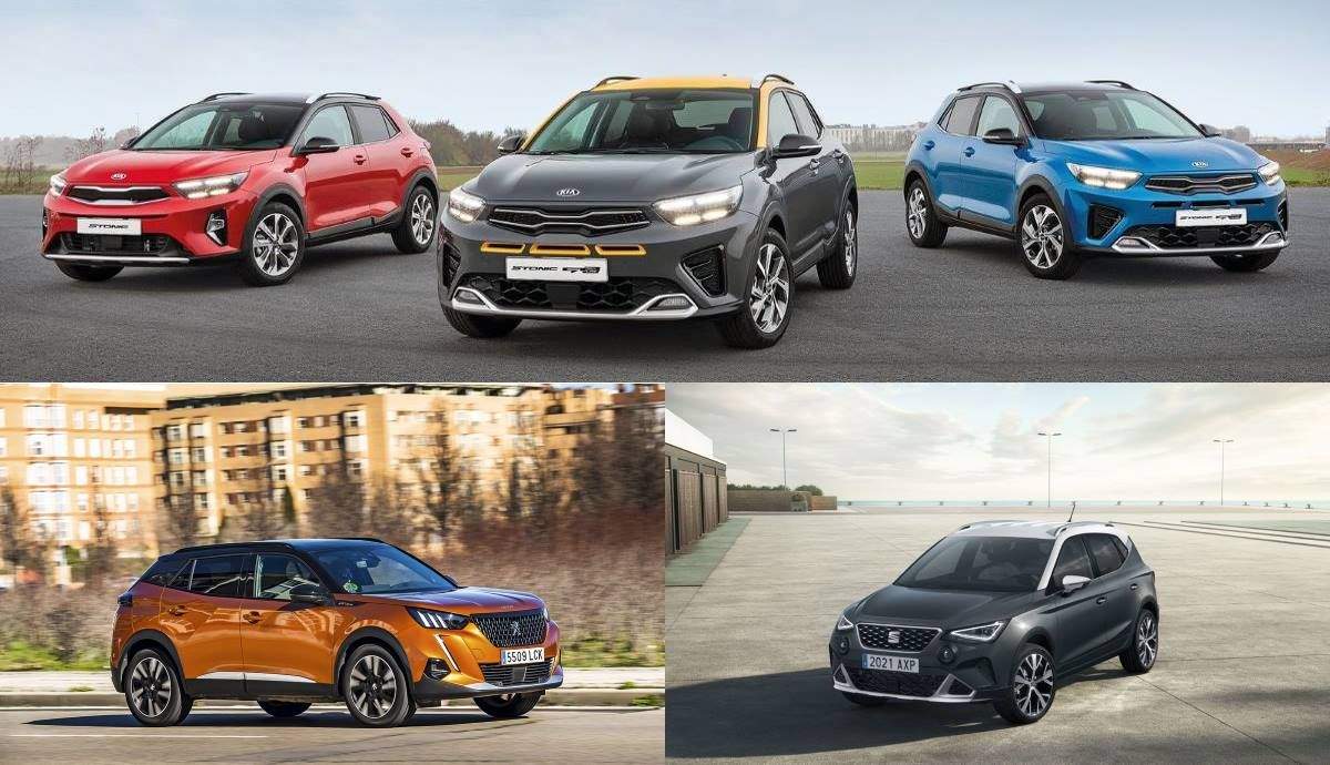 Kia Stonic frente a Seat Arona y Peugeot 2008