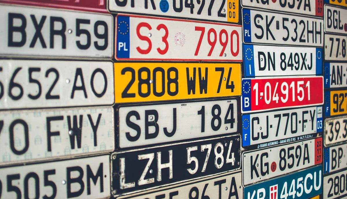 Los significados de los colores de las las matrículas