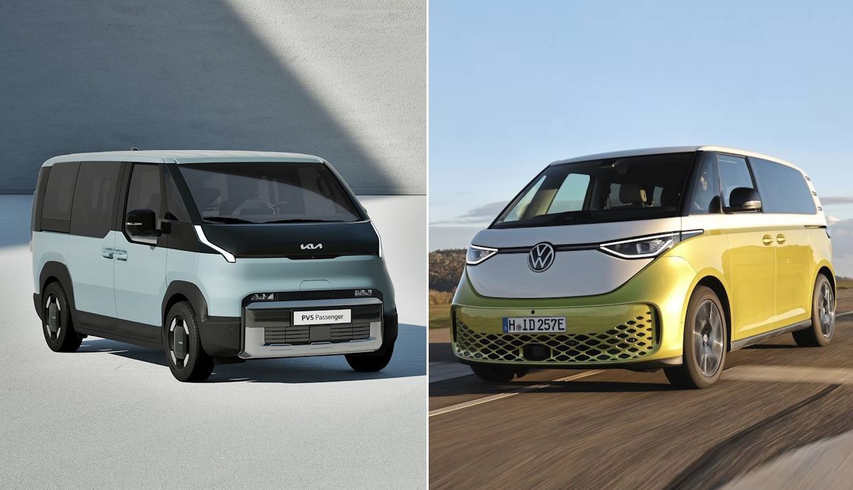 Kia PV5 vs VW ID.Buzz: ¿qué furgoneta eléctrica es mejor?