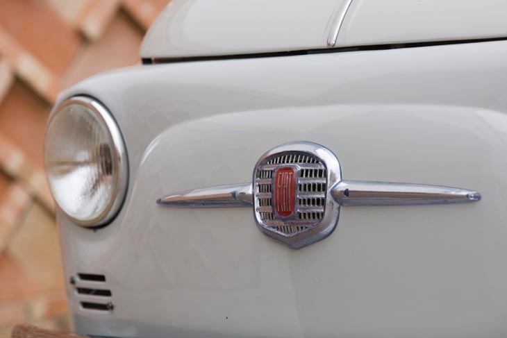 El clásico Fiat 500 detalles exterior