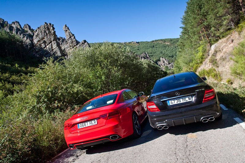 Audi RS5 contra Mercedes C63 AMG Coupé