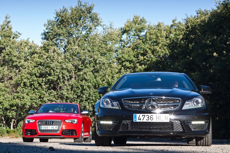 Audi RS5 contra Mercedes C63 AMG Coupé