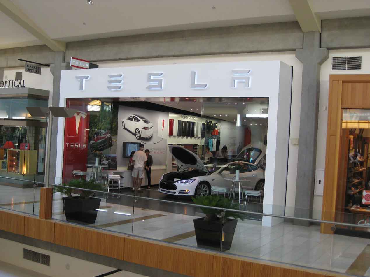 Así es una tienda de Tesla