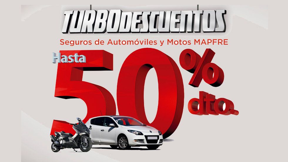 Turbodescuentos de MAPFRE, con rebajas de hasta el 50 %